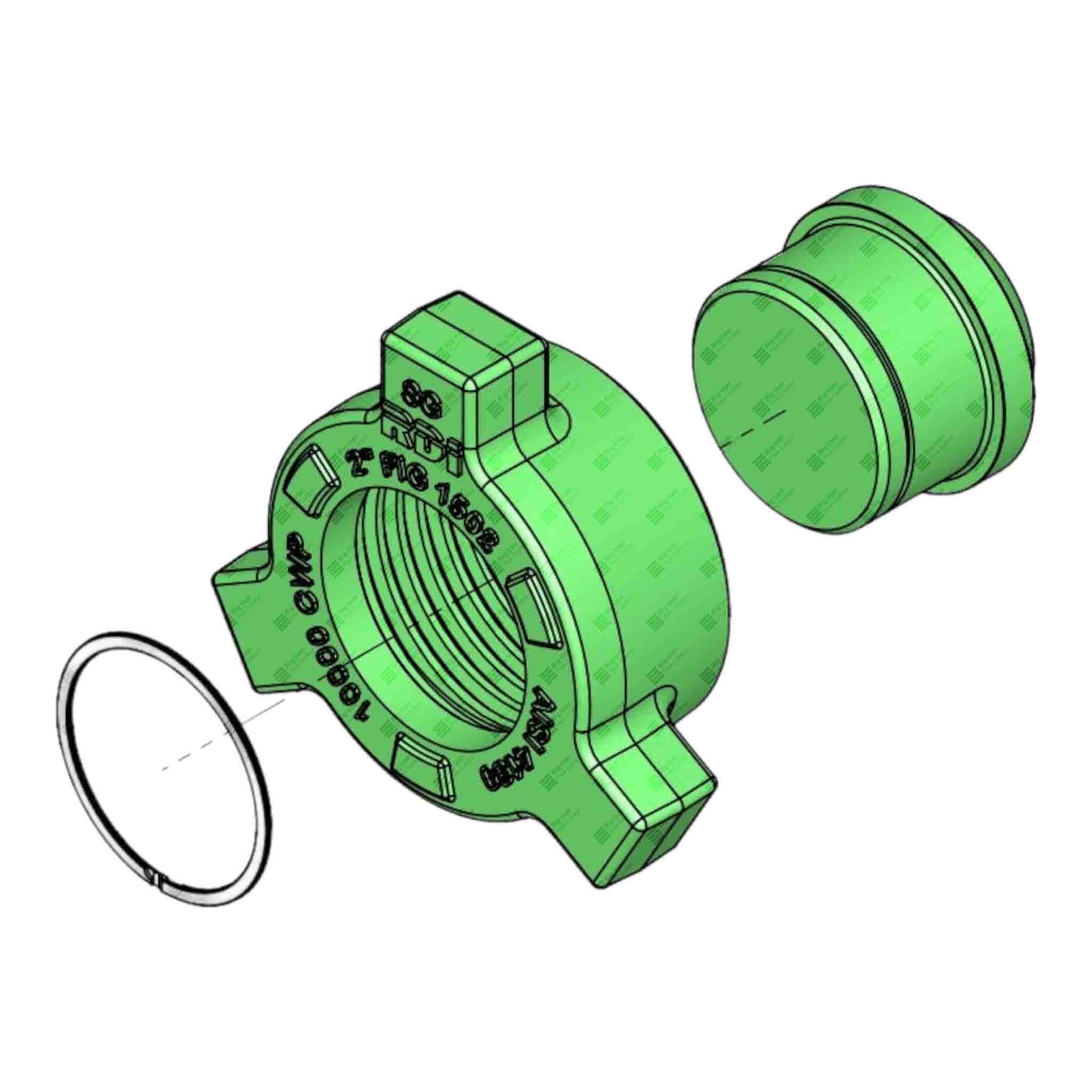 Blanking Cap 2” 1502 Male 10000 Psi Nace – Big Iron Flow Control Products