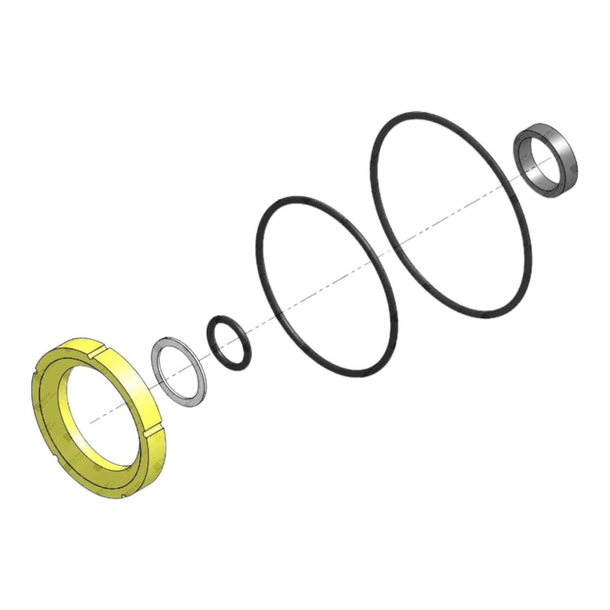 Ball Valve Repair Kit, Minor, RDI BV2, 2" 602/607/1502, Sour/STD Servi ...